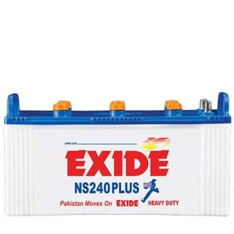 Exide NS 240 Battery 180 AH 27 Plate Exide Battery 240 - Battery Ustad